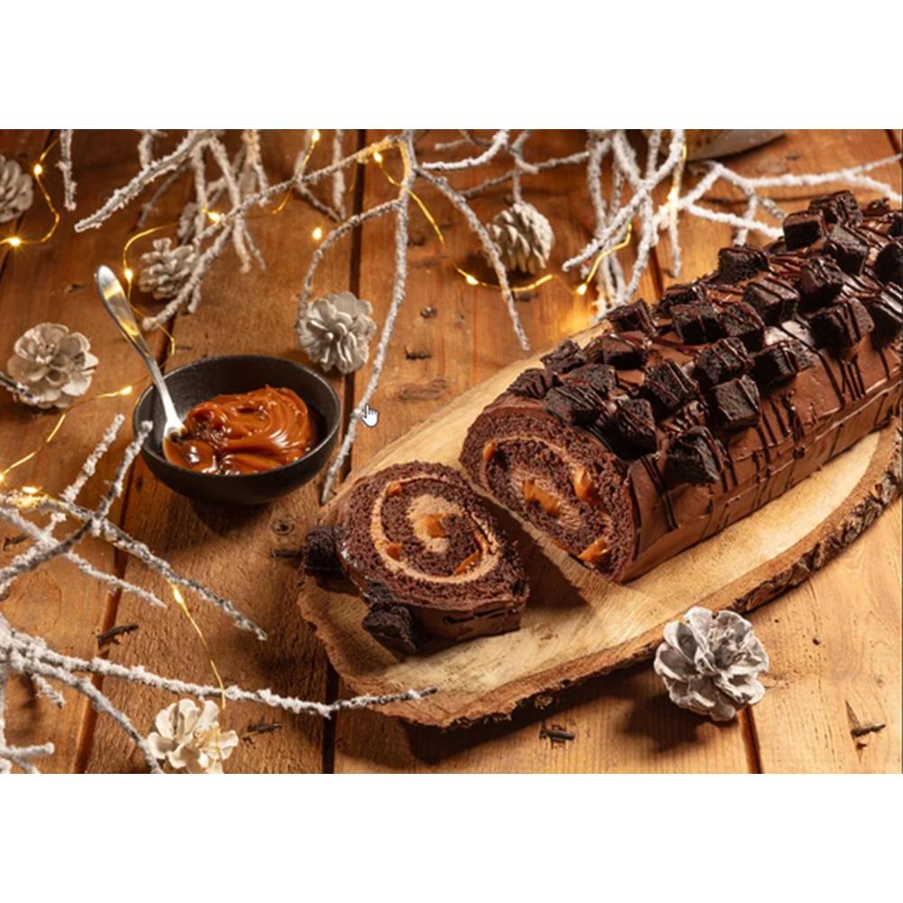Log christmas chocolate/salted caramel 7" - Colabor